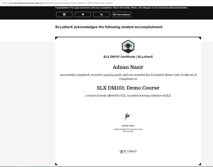 Setting Up a Certificate in Open edX Platform